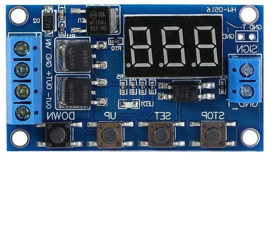 Timer-relaismodule DC 5 V - 36 V triggercyclusvertraging timer aan/uit ...