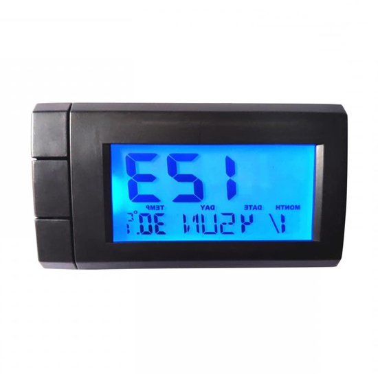 Car dashboard clock - Met thermometer & lichtgevend display | bol