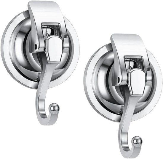 Zuignap 2 stuks vacuüm haak voor badjas set badkamer - Belastbaar 5 kg ...