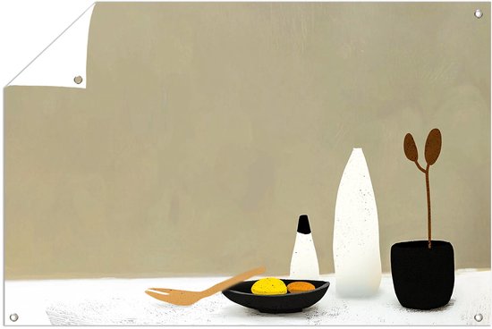 Minimalistisch stilleven met objecten - Stilleven poster - Tuinkunst ...