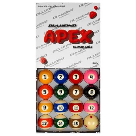 Diamond Apex Fenolhars Poolballen Traditioneel 57,2mm - Phenolic Pool ...