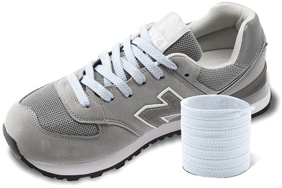 Veters wit - 90cm - Sportveters - Hoge kwaliteit - Veters plat - Veter - Schoenveters | bol