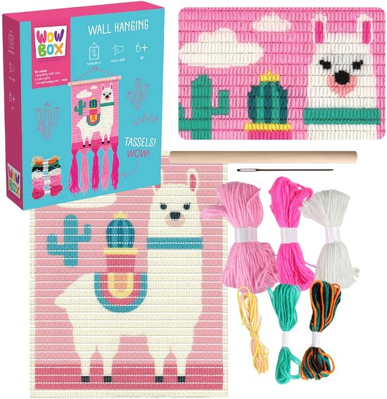 Wow Box - Macramé Lama Borduren, borduurpakket creatief leuk DIY 6+ | bol