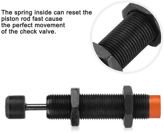 10mm M12 Oil Pressure Shock Absorber Adjustable Pneumatic Plunger ...