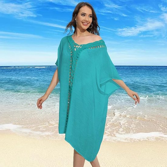 Badkleding voor dames, eendelige sarong met diepe V-hals, uitgeholde ...