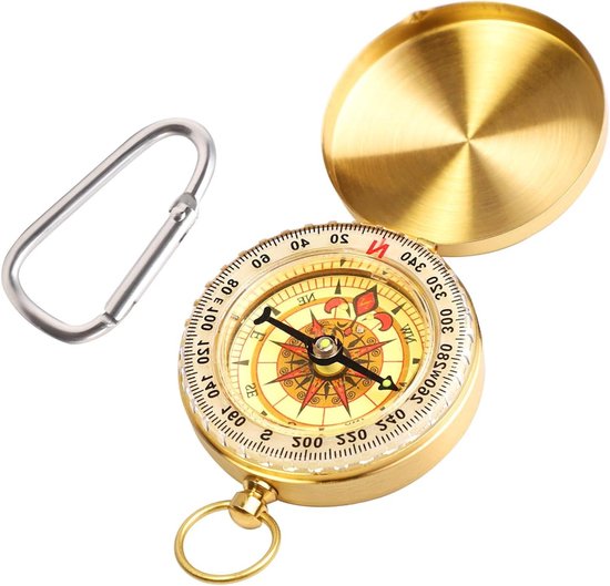 Outdoor Luminous Pocket Watch Style Compass Portable Waterproof with ...