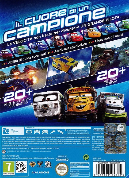 Nintendo Wii U - Disney Cars 3 Driven To Win | Games | bol