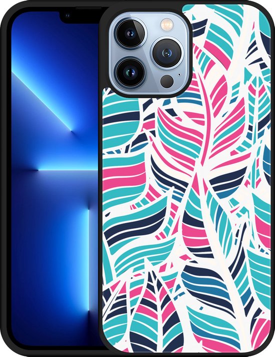iPhone 13 Pro Max Hoesje - Design op Glas - Design Feathers - Designed ...