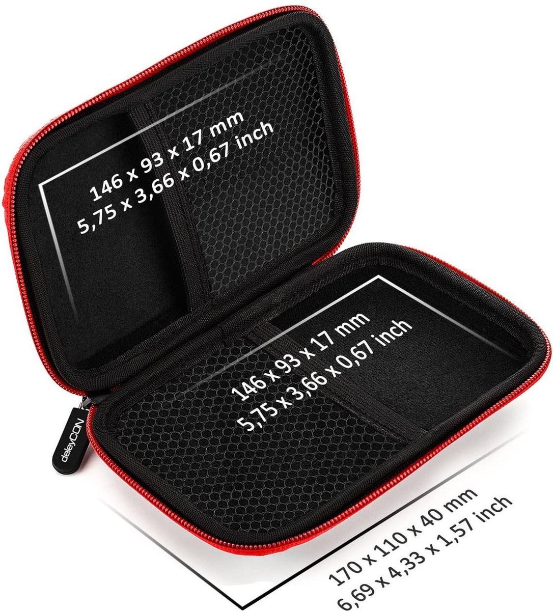 Selwo™ Harde schijf tas harde schijf case HDD Case - voor 2,5 inch ...