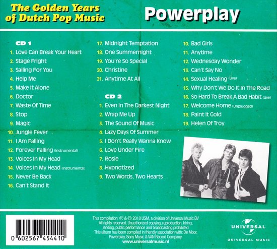 Powerplay - Golden Years Of Dutch Pop Music (2 CD), Powerplay | CD ...