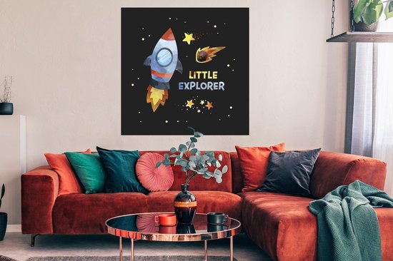 Poster Spreuken - Ruimte - 'Little explorer' - Quotes - Jongens - Kids ...