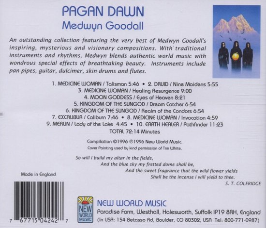 Pagan Dawn, Medwyn Goodall | CD (album) | Muziek | bol