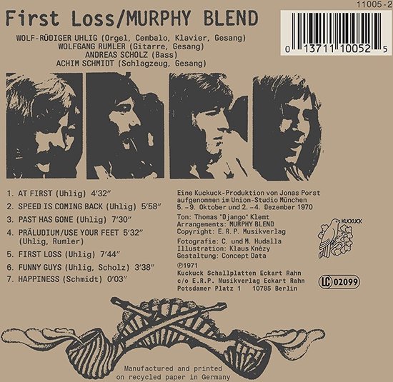 Murphy Blend - First Loss (CD), Murphy Blend | Muziek | bol