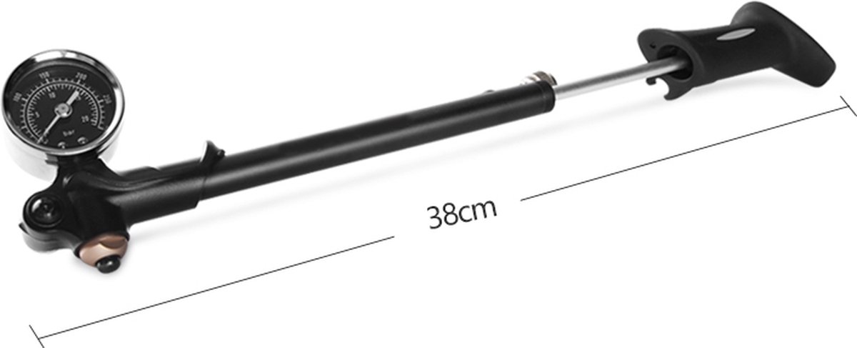 Fietspomp - Universele Handpomp - Inclusief Drukmeter - Kleine Pomp Met Slang -... | bol.com