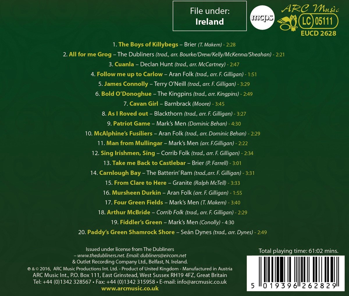 Various Artists - 20 Famous Irish Ballads (CD), various artists ...