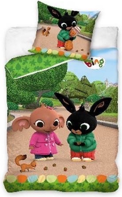 BING Dekbedovertrek groen 140x200 | bol.com