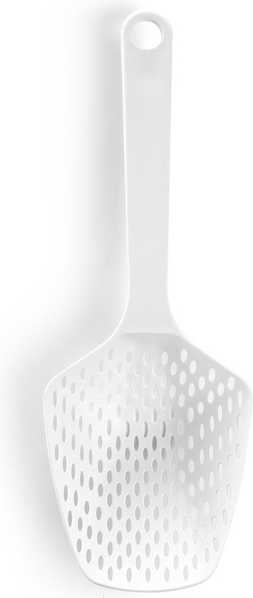 Vergiet Schep - Lepel - Soeplepel - Frituurschep - Patatschep - Wit | bol