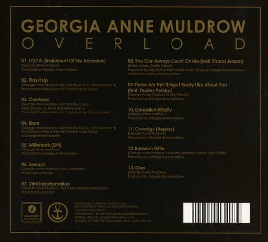 Georgia Anne Muldrow - Overload (CD), Georgia Anne Muldrow | Muziek | bol