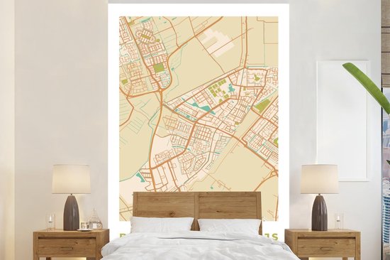 Behang - Fotobehang Plattegrond - Berken en Rodenrijs - Vintage ...