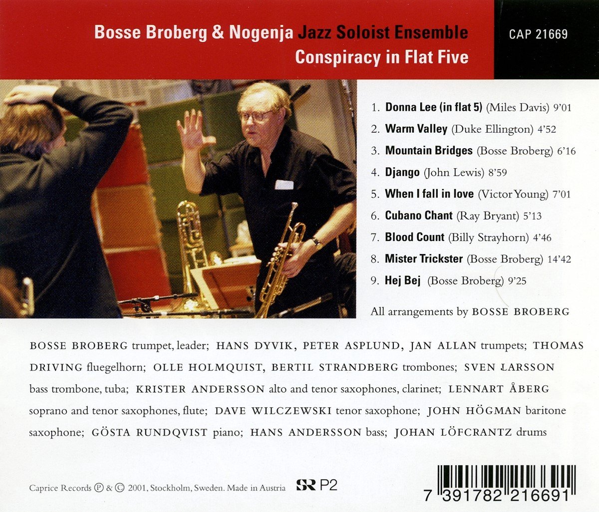 Bosse Broberg - Conspiracy In Flat Five (CD), Bosse Broberg | CD (album ...