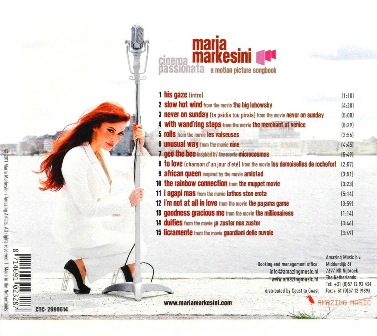 Maria Markesini - Cinema Passionata (CD), Maria Markesini | CD (album) | Muziek | bol.com