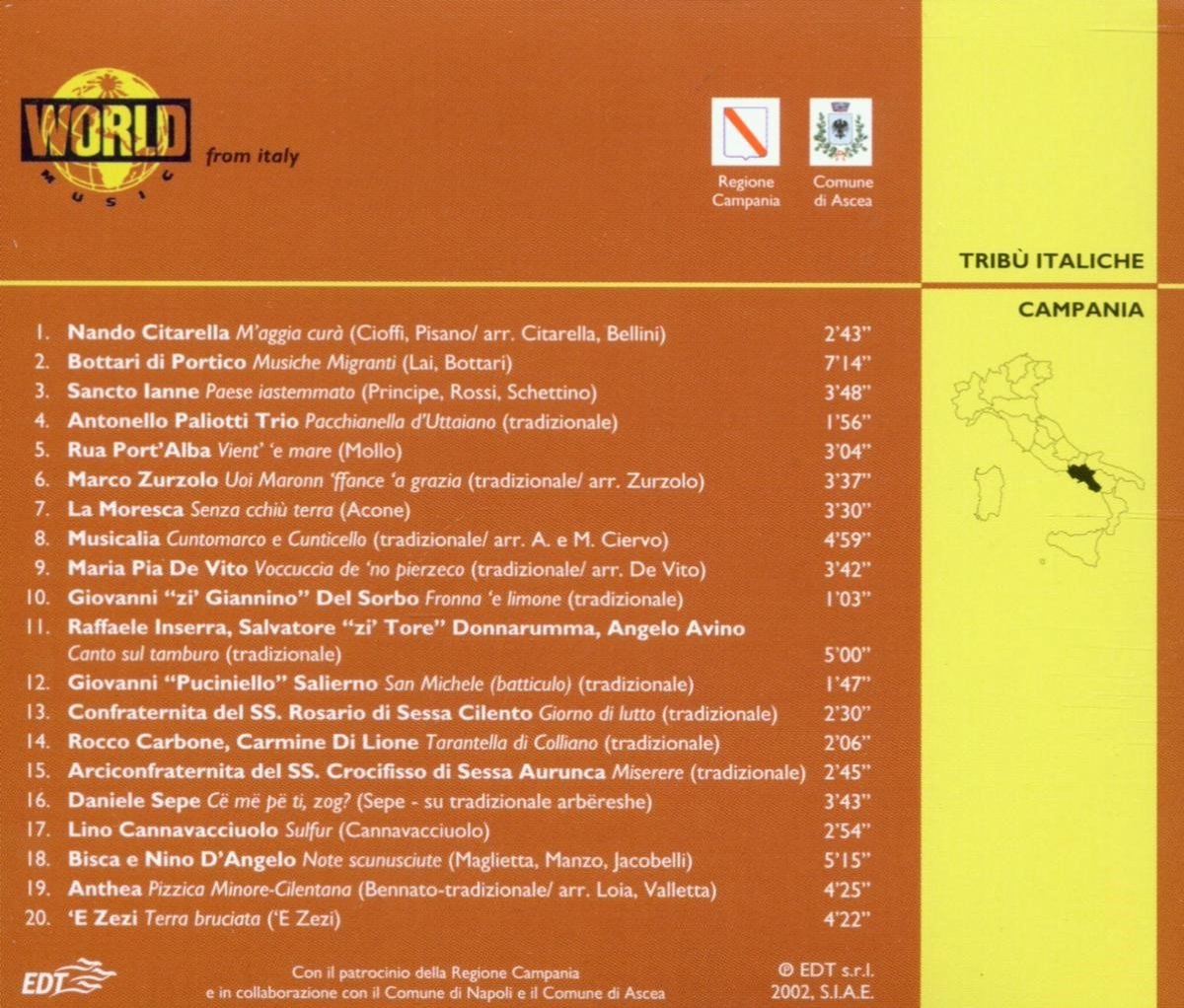 Various Artists - Campania. Tribu' Italiche (CD), various artists | CD ...
