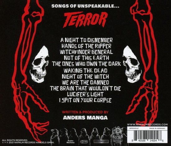 Bloody Hammers - Songs Of Unspeakable Terror (CD), Bloody Hammers | CD (album) | Muziek | bol.com