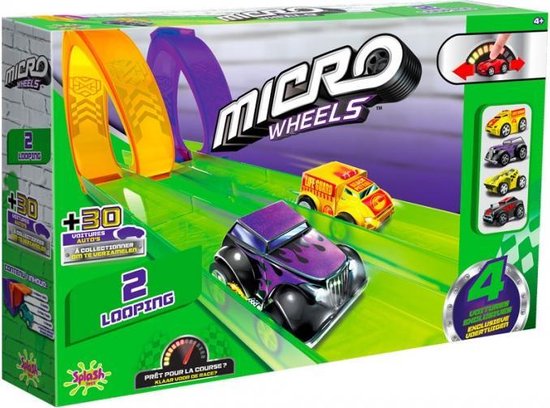 Micro Wheels racebaanset 14-delig | bol