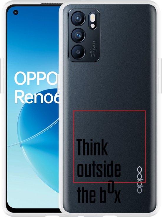 Oppo Reno6 5G Hoesje Think outside the Box - Designed by Cazy | bol