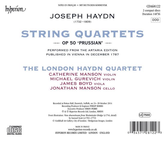 The London Haydn Quartet - String Quartets Op.50 (CD), The London Haydn Quartet | Muziek | bol
