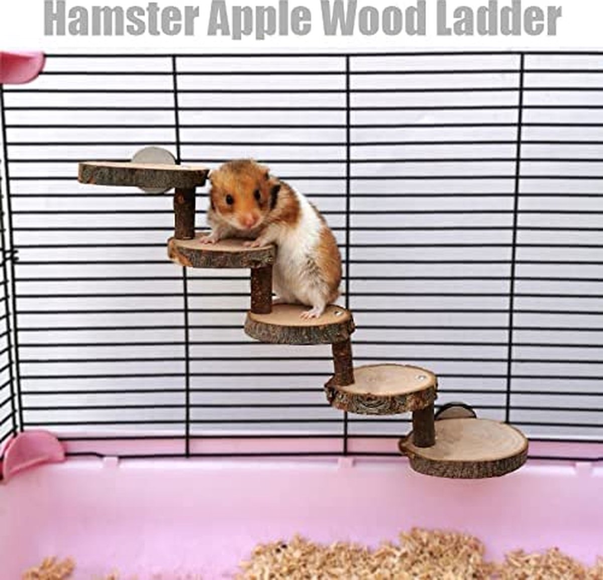 Hamster trappetje van hout | Hamster speelgoed | bol.com