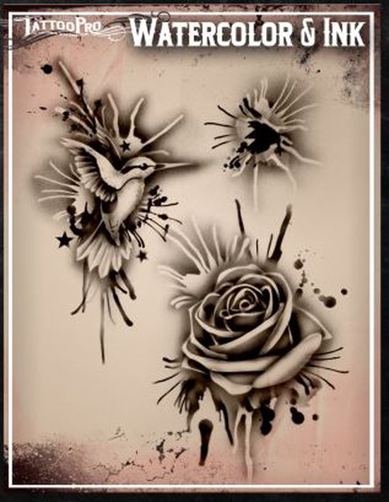Wiser's Airbrush TattooPro Stencil - Watercolor and Inksplat | bol