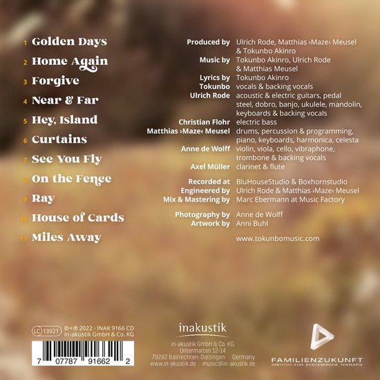 Tokunbo Akinro - Golden Days (CD), Tokunbo Akinro | Muziek | bol