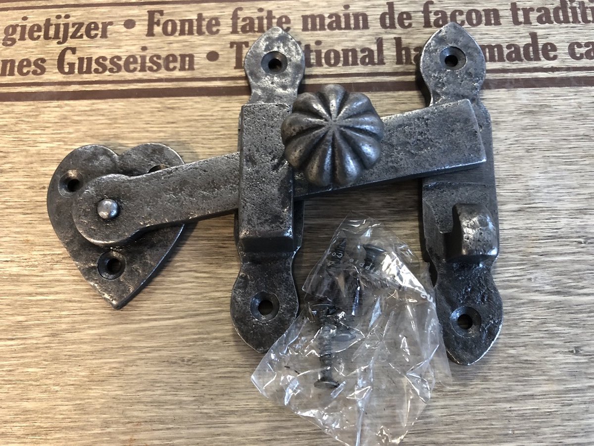 Valslot-poortslot rustiek gegoten metaal, zeer fraai ! | bol.com