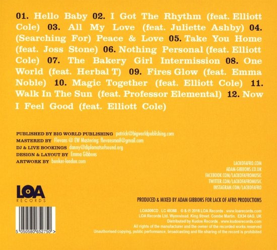 Lack Of Afro - Hello Baby (CD), Lack Of Afro | CD (album) | Muziek | bol