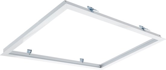 - LED paneel inbouw - 60x30cm Inbouw Framesysteem - Wit aluminium | bol.com