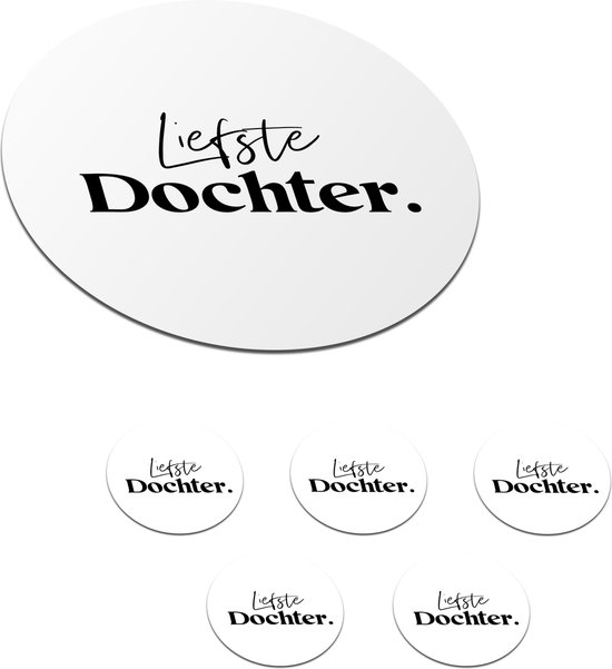 Onderzetters voor glazen - Rond - Dochter - Cadeau - Liefde - Liefste Dochter -... | bol.com