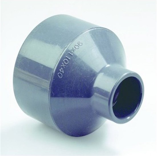 Verloop Pvc 40-50X40 2Lv Pn16 Grijs | bol