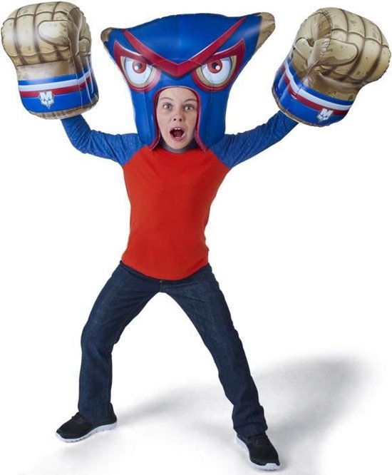 Enorm opblaasbaar Monster Mayhem-harnas - Helm en vuisten - Macho ...