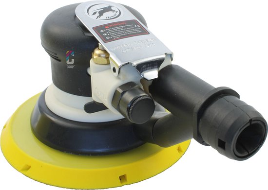 CROP Excentrische Schuurmachine 150mm met Stofafzuiging + slang | bol