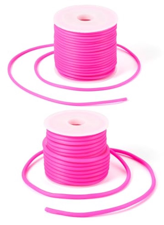 15 Meter Hollow Rubber Cords 2mm/3mm Pipe PVC Tubular Ropes with ...