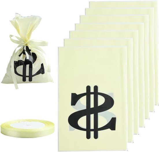 Premium Geldzakken Met Lint - Set van 100 stuks, 9 x 5,9 inch, voor ...