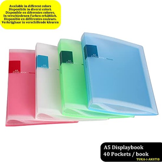 Showmap A5 met 40 transparante hoezen - 160 insteekhoezen voor 320 ...