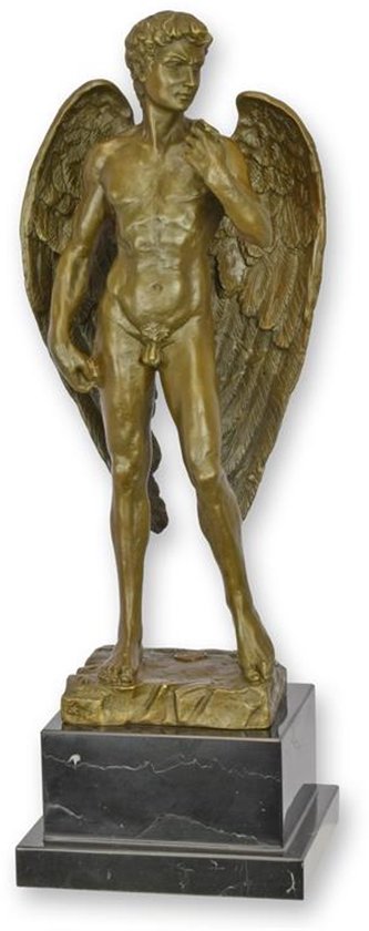 Bronzen beeld - Gevleugelde David - sculptuur - 38,8 cm hoog | bol