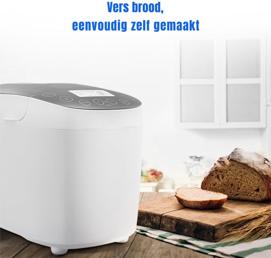 SCH® Broodbakmachine - Broodbakmachines - Broodbak machine - Wit-31 cm ...