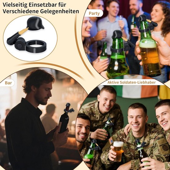 Allecto plus - Soldaat Salute Bierflessen Doppen, helm decoratie ...