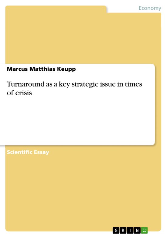 Turnaround As a Key Strategic Issue in Times of Crisis (ebook), Marcus ...