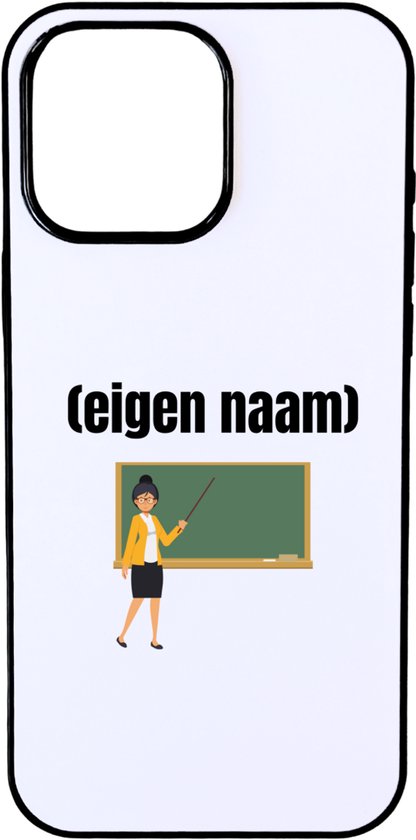 Hacebo® - docent met krijtbord met eigen naam telefoonhoesje - Docent ...