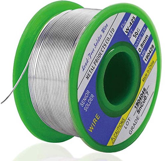 Loodvrije Soldeertin met Harskern - 50g - Soldeerdraad voor ...