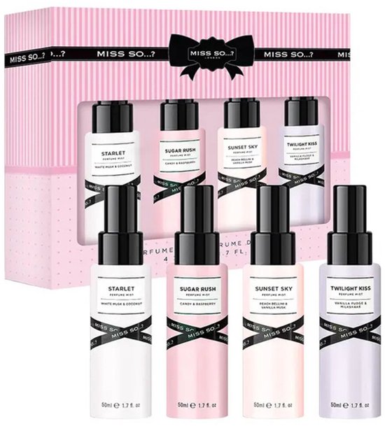 Miss So - Coffret Parfum Corps Femme 4 x 50 ml | bol